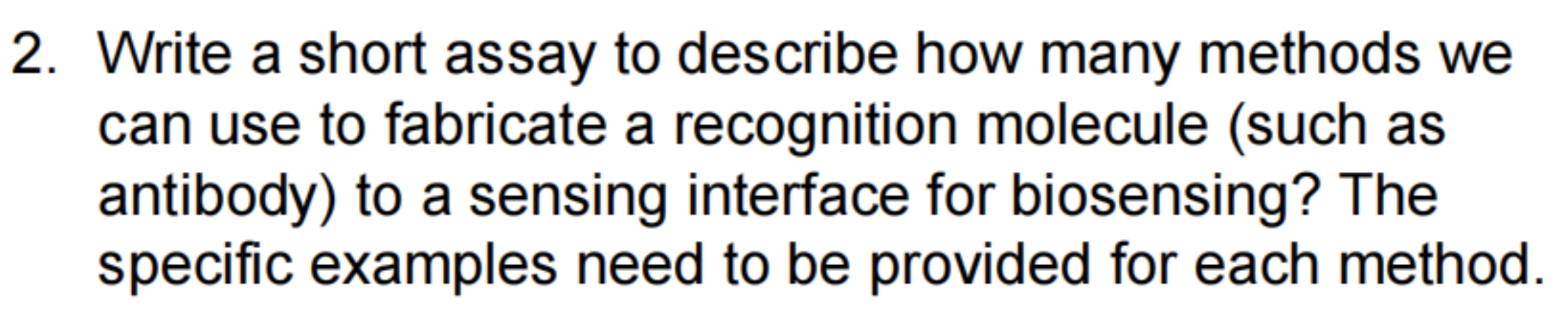 Solved 2. Write a short assay to describe how many methods | Chegg.com
