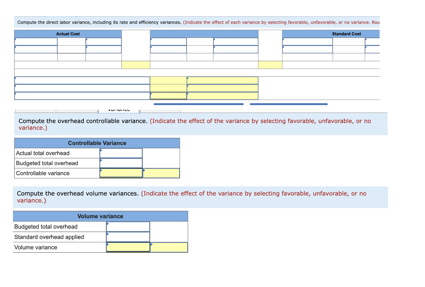 Solved Required: 1. Compute the direct materials variance, | Chegg.com