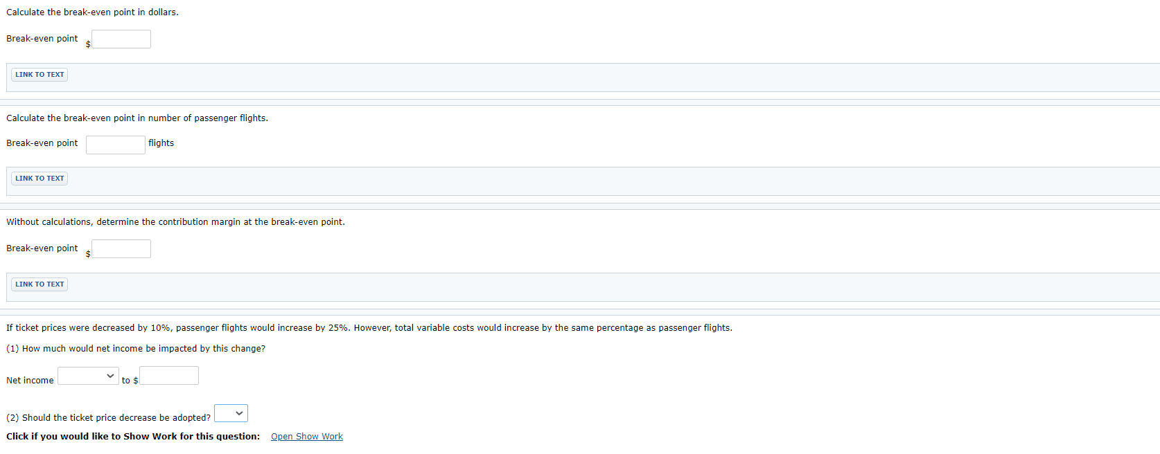 Solved Exercise 6-4 Comfi Airways, Inc., a small two-plane | Chegg.com