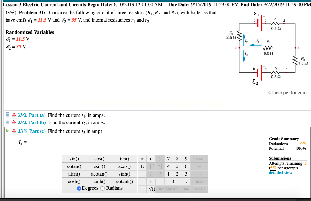 Solved Class Management Help Lesson 3 Electric Current and | Chegg.com