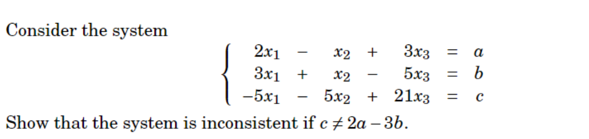 Solved Consider the system | Chegg.com
