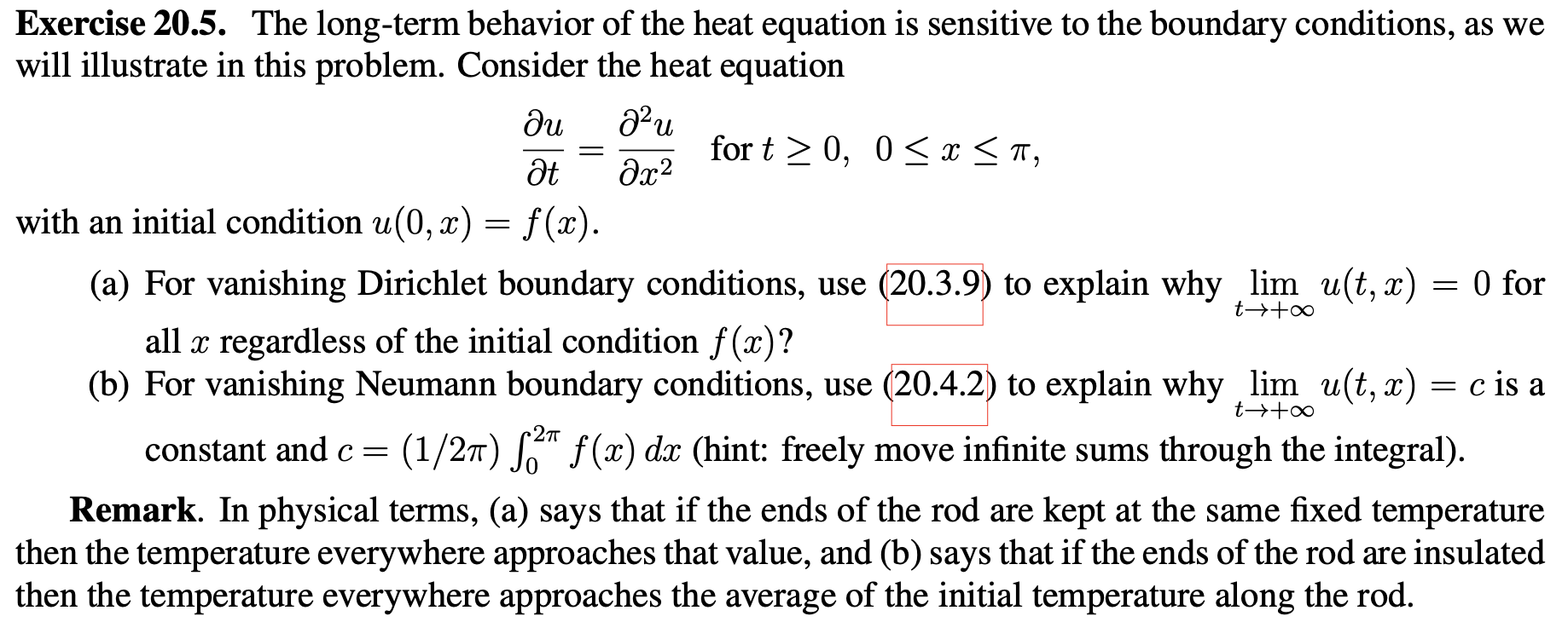 Solved = 2 - = 2 Exercise 20.5. The long-term behavior of | Chegg.com