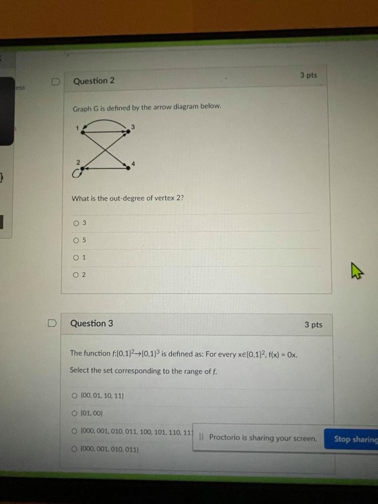 Solved Section 1: Multiple Choice ess D Question 1 3 pts | Chegg.com