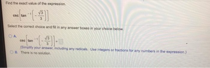 Solved Find the exact value of the expression. cos[sin-1[2] | Chegg.com