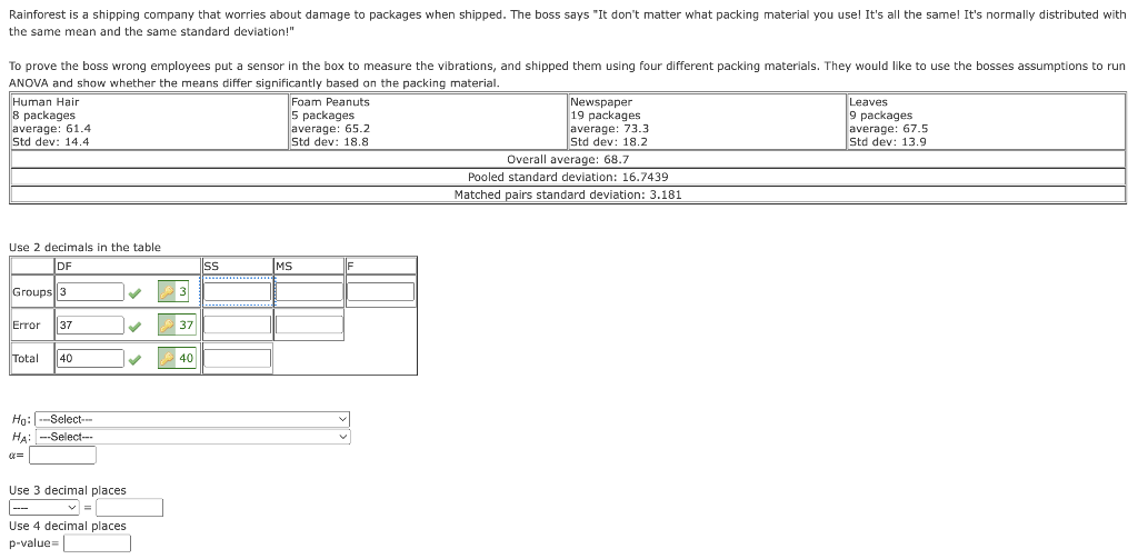 Solved the same mean and the same standard deviation!" ANOVA | Chegg.com