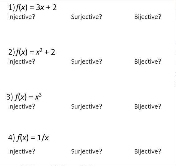 Solved Determine Whether Each Of The Given Functions Is A 8834