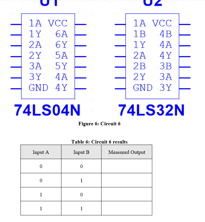 Solved 18. Place 74LS08N and 74LS04N as shown in Figure 5 | Chegg.com