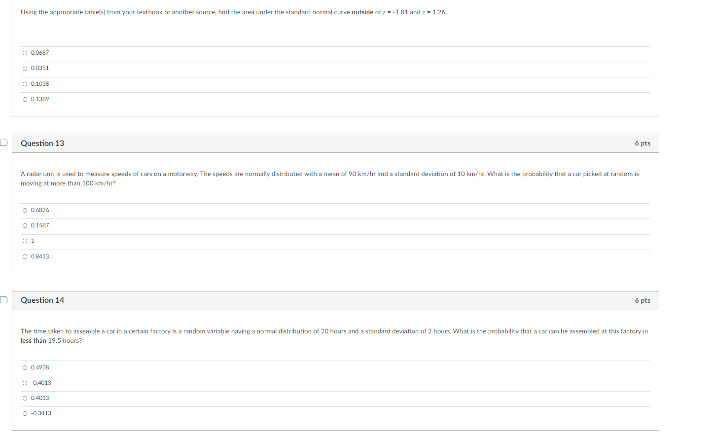 Solved Question 9 6 pts Using the appropriate table(s) from | Chegg.com