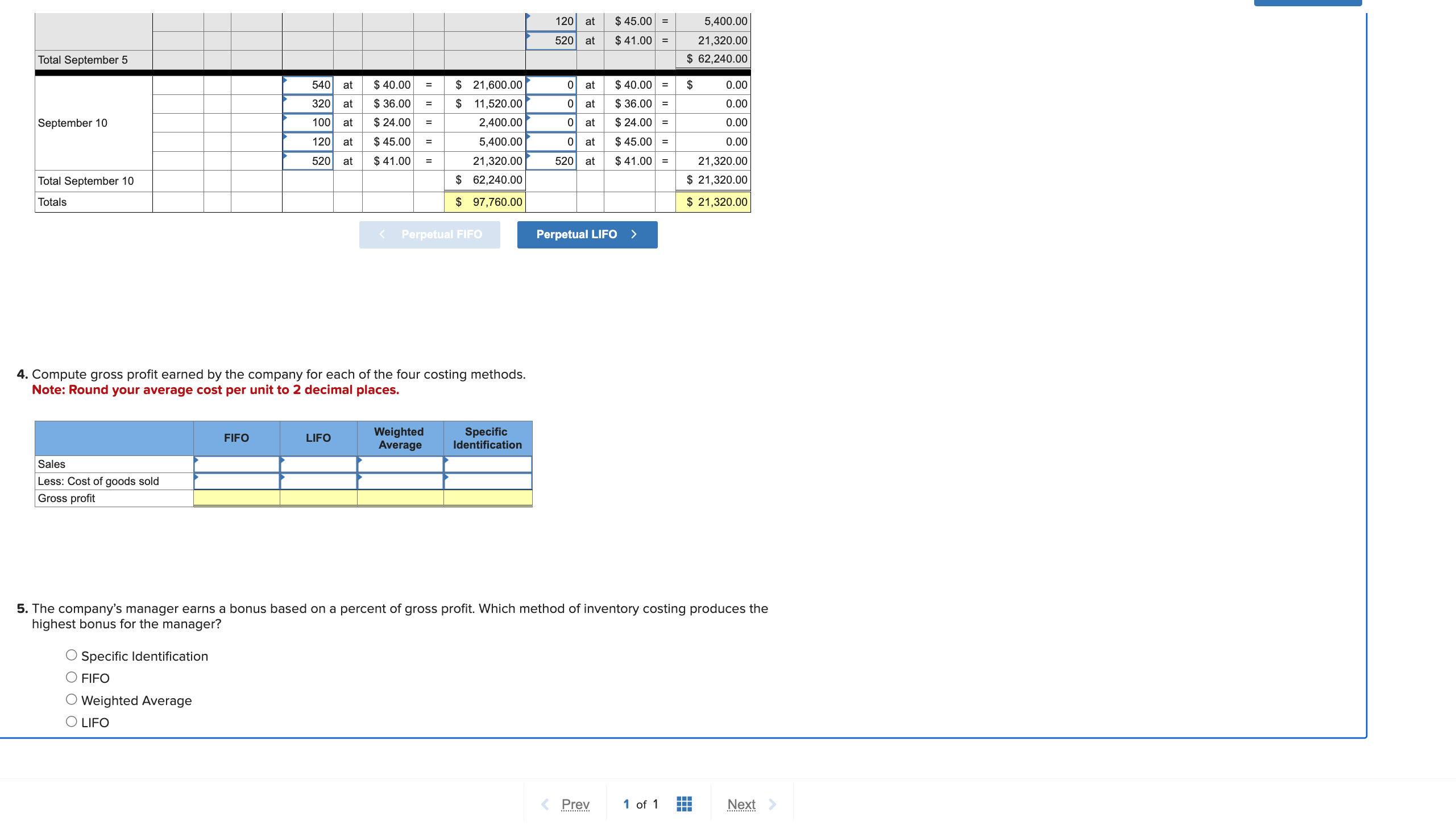 Solved Problem 5-3A (Algo) Perpetual: Alternative cost flows | Chegg.com Solved Problem 5-3A (Algo) Perpetual: Alternative cost flows | Chegg.com