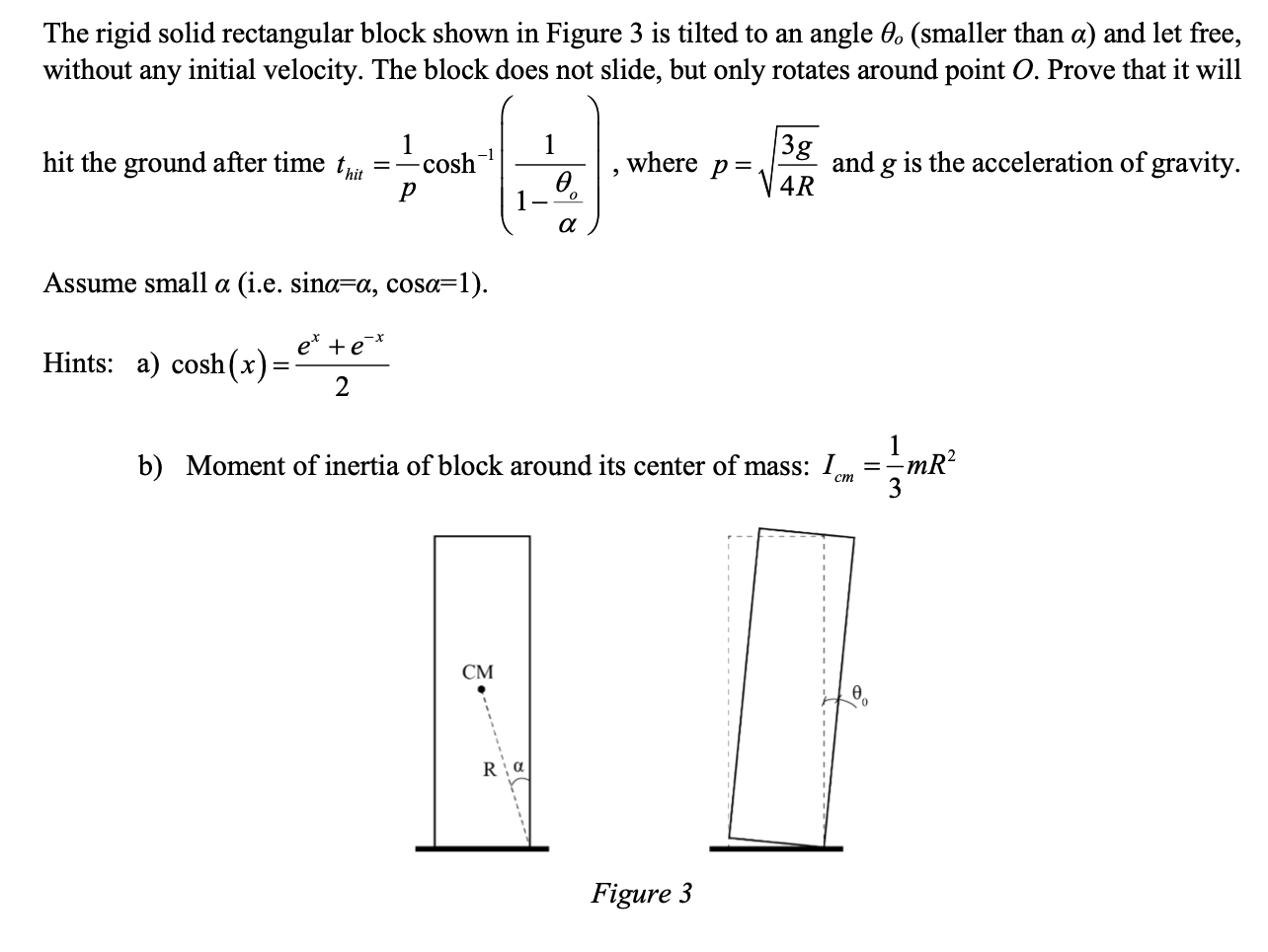 Solved The rigid solid rectangular block shown in Figure 3 | Chegg.com