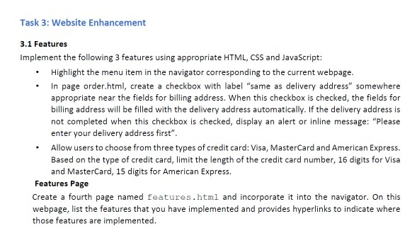Solved Requirements and Specifications The assignment | Chegg.com