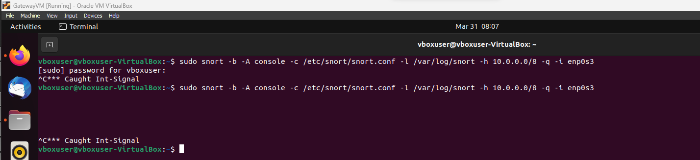 Solved (snort and hping3 on Ubuntu)What are the snort rules | Chegg.com