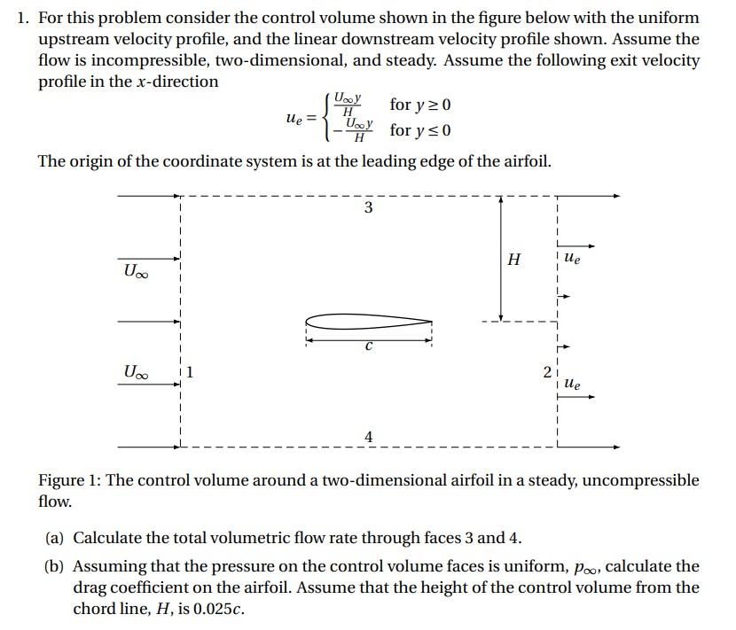Solved For this problem consider the control volume shown in | Chegg.com