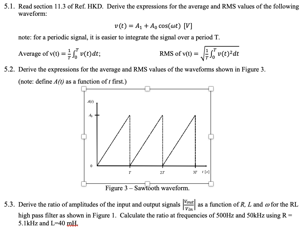 Solved 5. Read section 11.3 of Ref. HKD. Derive the | Chegg.com