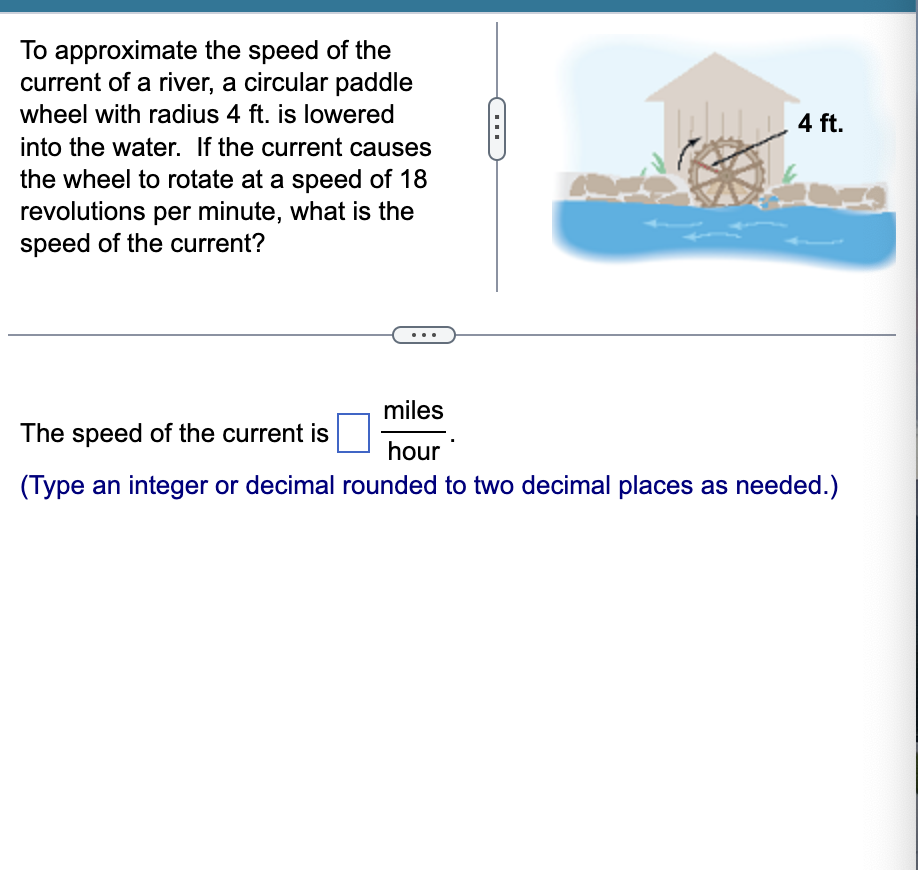 Solved To approximate the speed of the current of a river, a | Chegg.com