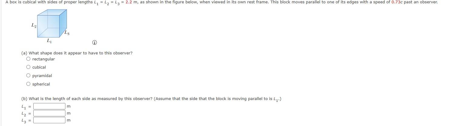 Solved (i) (a) What shape does it appear to have to this | Chegg.com