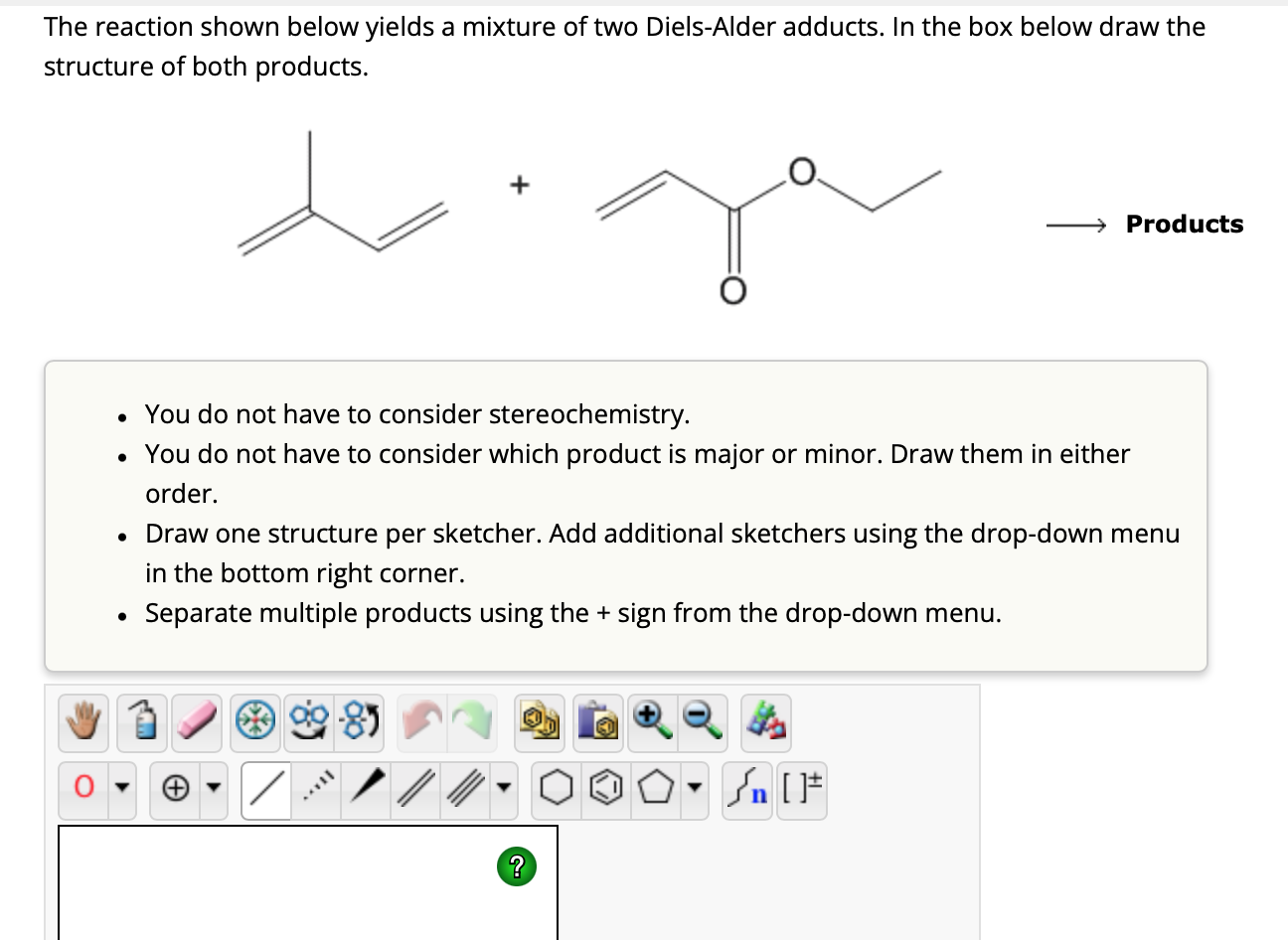 Solved The reaction shown below yields a mixture of two | Chegg.com