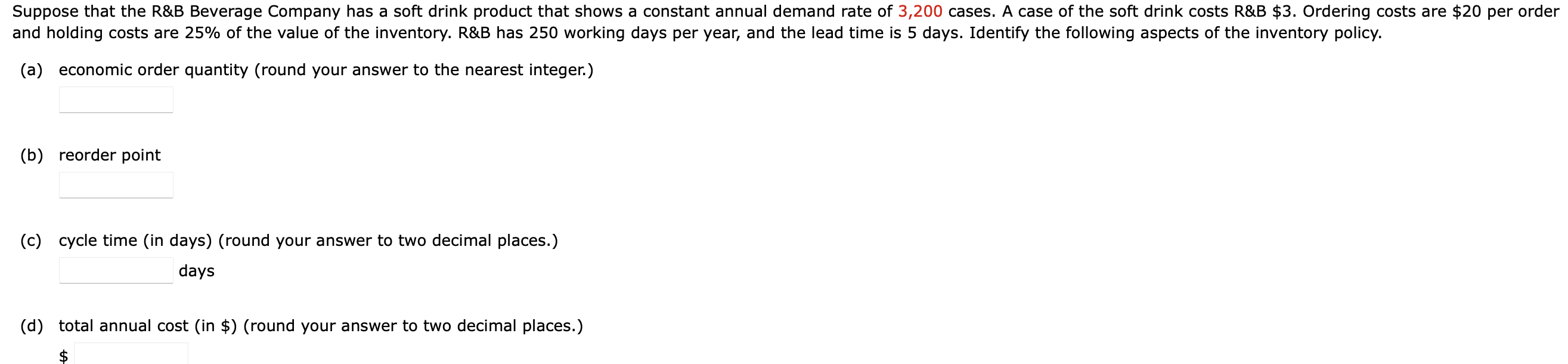 Solved Suppose that the R\&B Beverage Company has a soft | Chegg.com