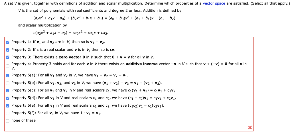 Solved A set V is given, together with definitions of | Chegg.com