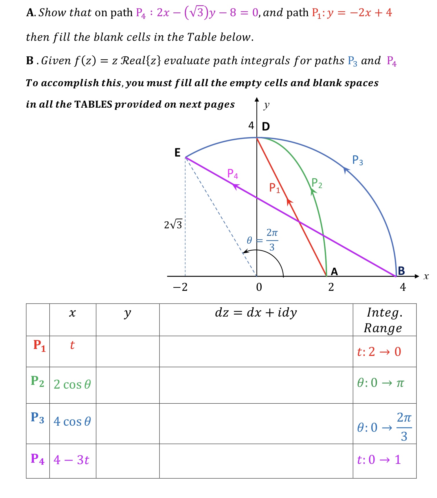 Solved by an EXPERT A. ﻿Show that on ﻿path P4:2x-(32)y-8=0, ﻿and path | Chegg.com