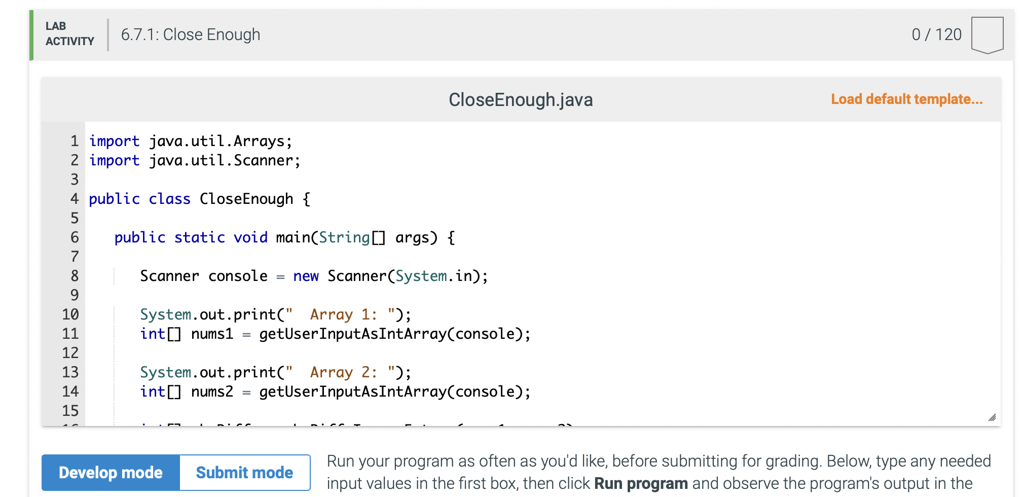 Solved 6.7 Close Enough Two arrays are equal when they have | Chegg.com Solved 6.7 Close Enough Two arrays are equal when they have | Chegg.com