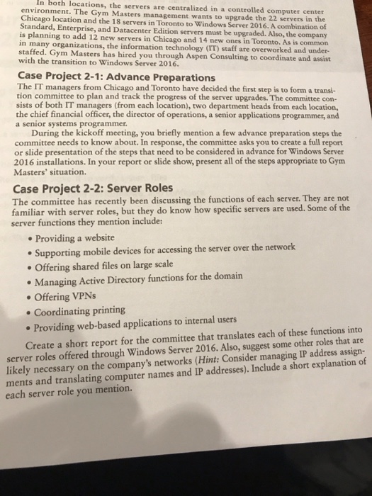 Solved Textbook: Hands-On Microsoft® Windows® Server 2016, | Chegg.com