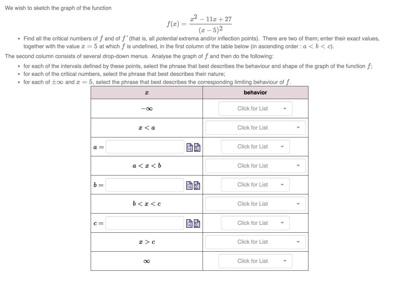 Solved We wish to sketch the graph of the function | Chegg.com