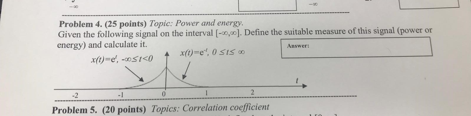 Solved -00 Problem 4. (25 points) Topic: Power and energy. | Chegg.com