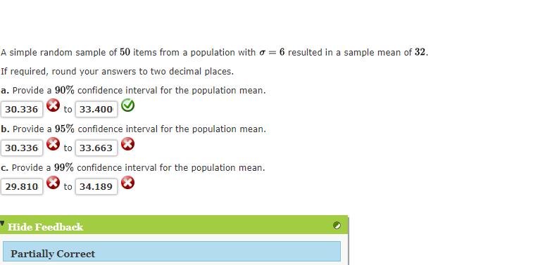 Solved A simple random sample of 50 items from a population | Chegg.com