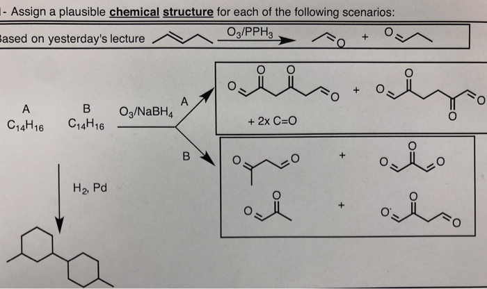 Solved - Assign a plausible chemical structure for each of | Chegg.com