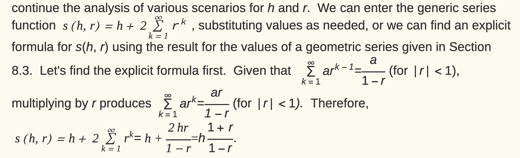 Solved Determine values for h and r so the distance traveled | Chegg.com Solved Determine values for h and r so the distance traveled | Chegg.com