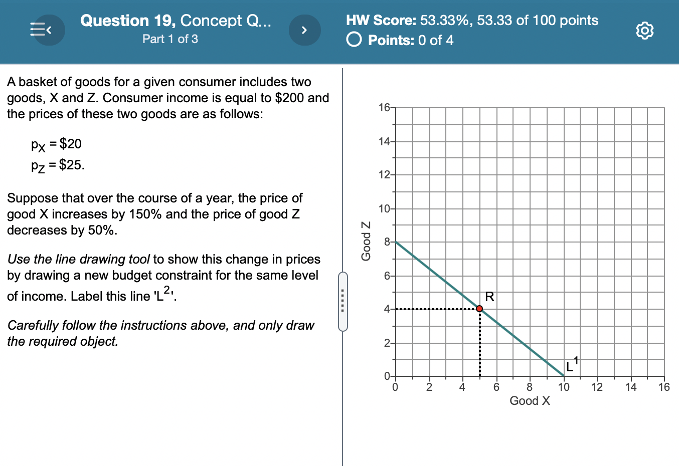 Solved = Question 19, Concept Q... Part 1 of 3 > HW Score: | Chegg.com