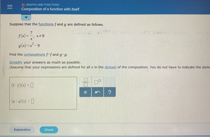 Solved O GRAPHS AND FUNCTIONS Composition of a function with | Chegg.com