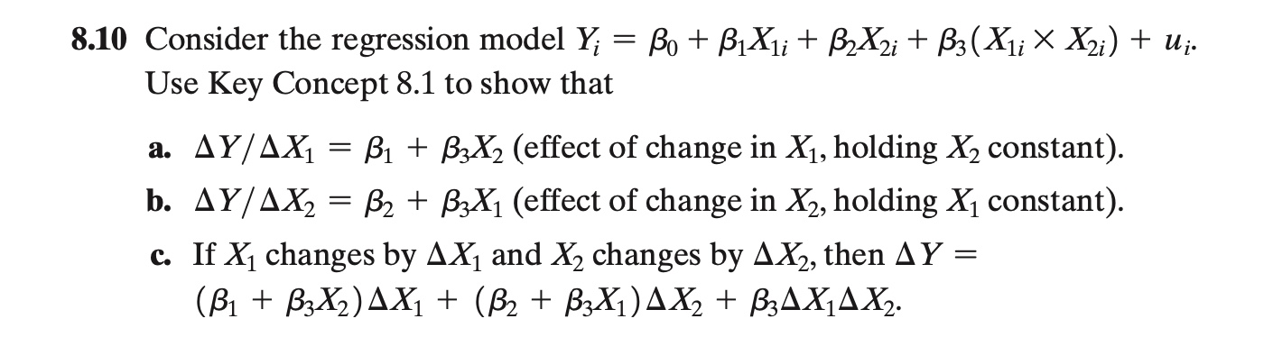 Solved .10 Consider the regression model | Chegg.com