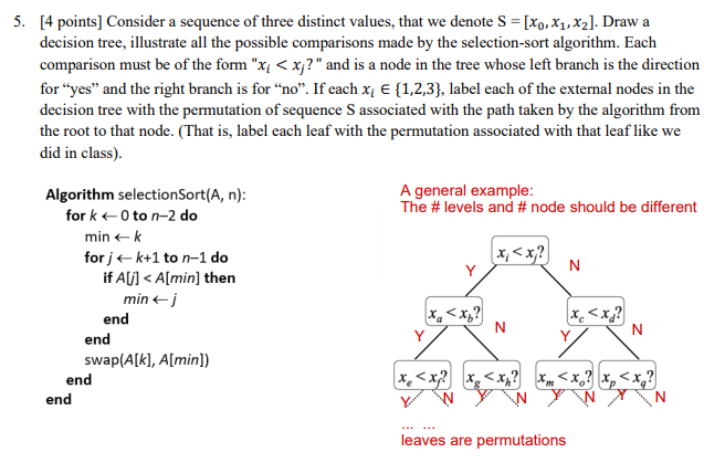 Solved 5. [4 ﻿points] ﻿Consider a sequence of three distinct | Chegg.com