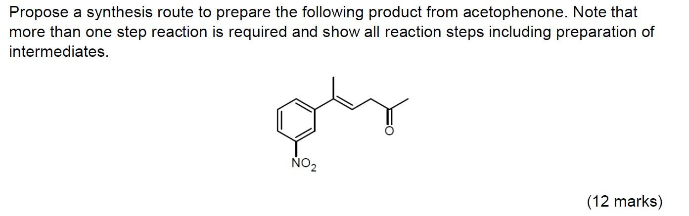 Solved Propose a synthesis route to prepare the following | Chegg.com