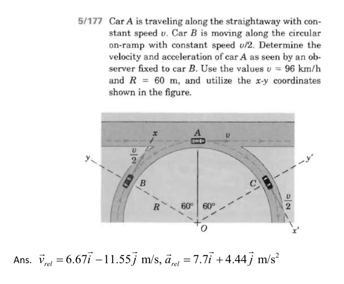 Solved 5/177 ﻿Car A ﻿is traveling along the straightaway | Chegg.com