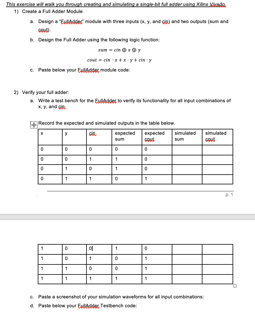 Solved x,y, ﻿and cin ∑??=cino+xo+ycout=cin*x+x*y+cin*yc. | Chegg.com