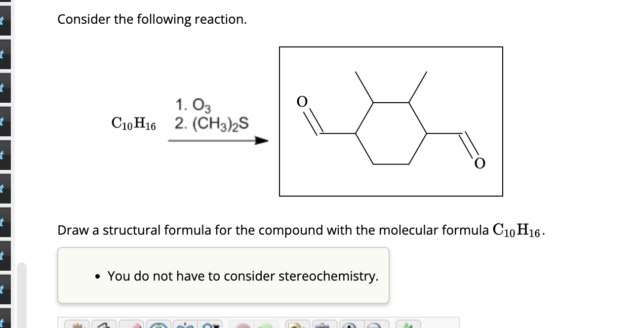 Solved Consider the following reaction. Draw a structural | Chegg.com