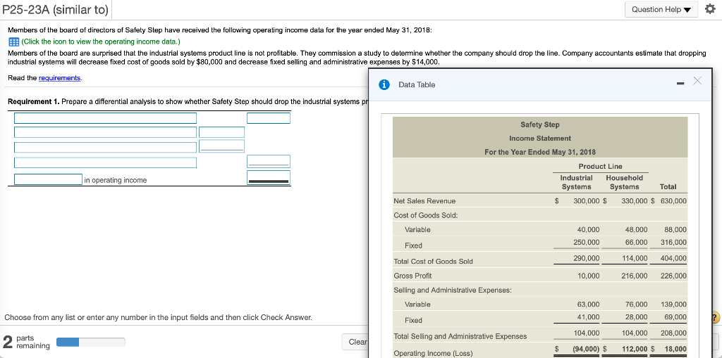 Solved P25-23A (similar to) Question Help O Members of the | Chegg.com