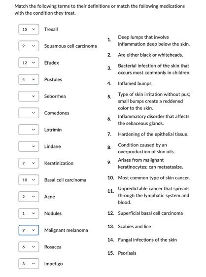 Solved Match the following terms to their definitions or | Chegg.com Solved Match the following terms to their definitions or | Chegg.com