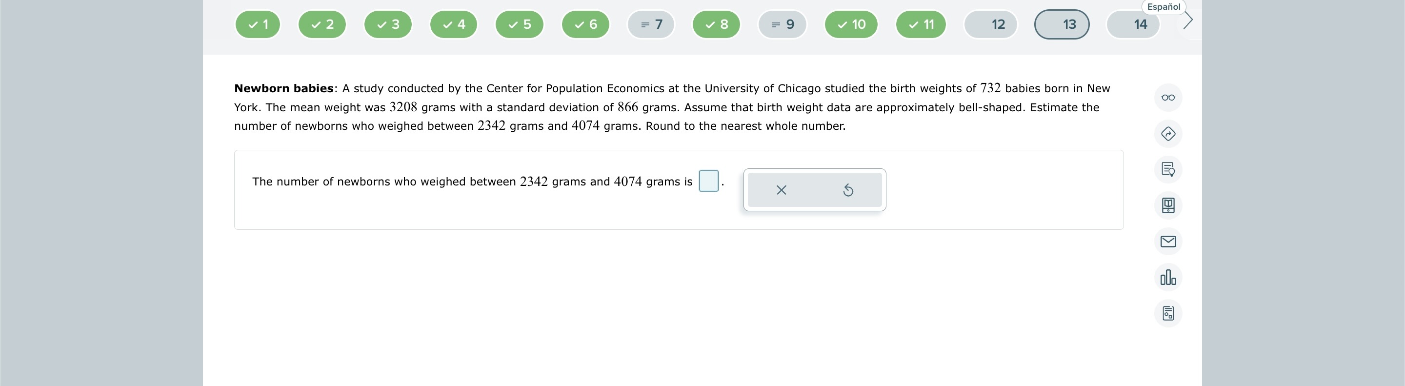 Solved Newborn babies: A study conducted by the Center for | Chegg.com