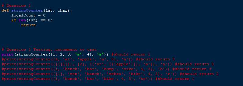 Solved program: Use RECURSION to find the number of times | Chegg.com