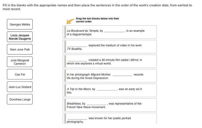 Solved To The Appropriate Blank Spaces Complete The