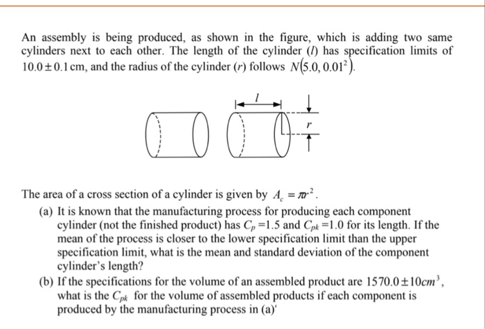 Solved An assembly is being produced, as shown in the | Chegg.com