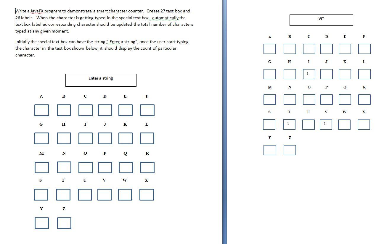 Solved VIT Write a JavaFX program to demonstrate a smart | Chegg.com