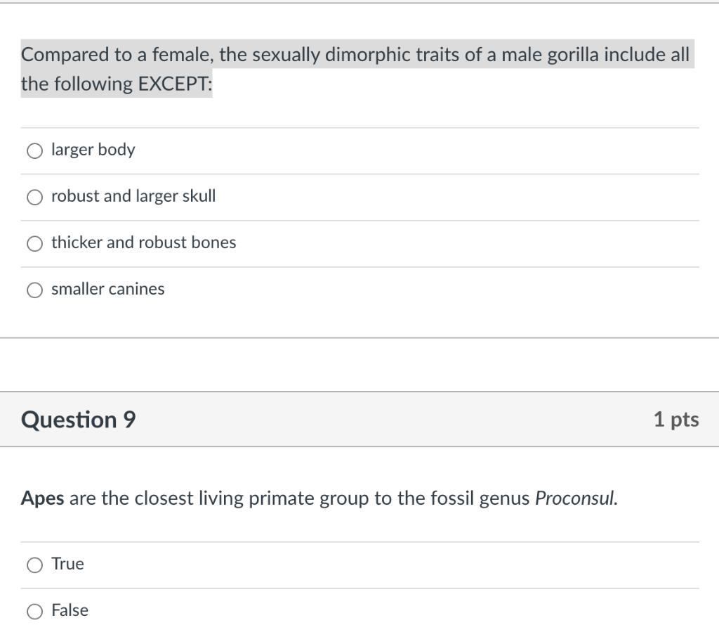 Solved Compared to a female, the sexually dimorphic traits | Chegg.com