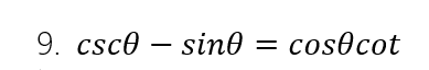 Solved cscθ−sinθ=cosθcot | Chegg.com