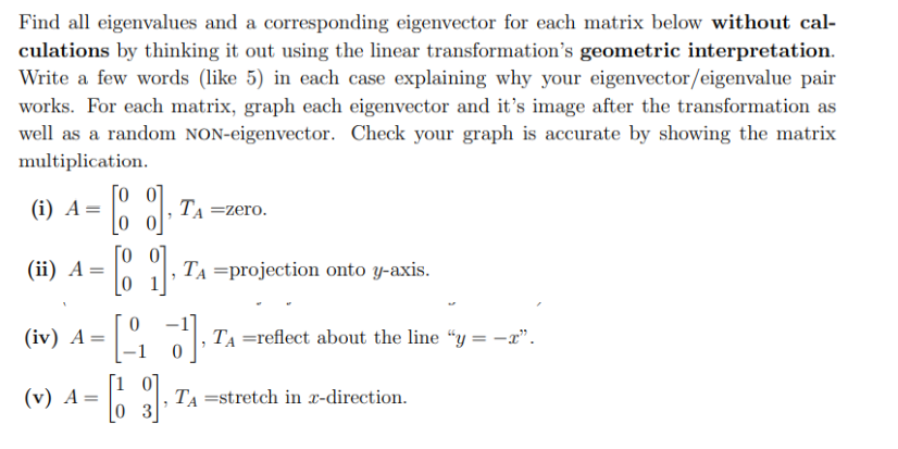 Solved Find all eigenvalues and a corresponding eigenvector | Chegg.com
