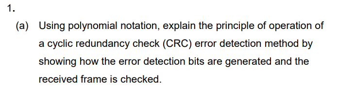 Solved 1. (a) Using polynomial notation, explain the | Chegg.com Solved 1. (a) Using polynomial notation, explain the | Chegg.com
